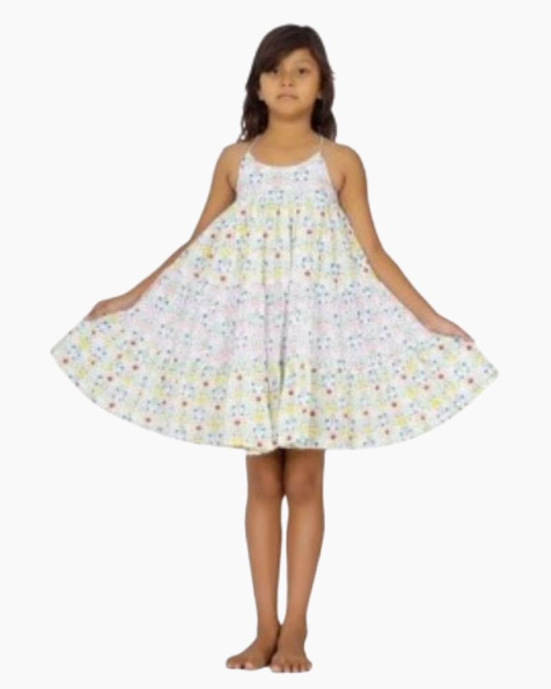 SL TIERED BLOCK PRINT X-BACK DRESS – Wee Chic Boutique